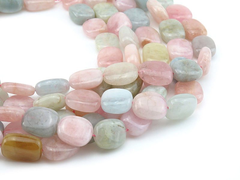 Multi-Beryl Smooth Rectangle Beads 16-20mm ~ 16" Strand