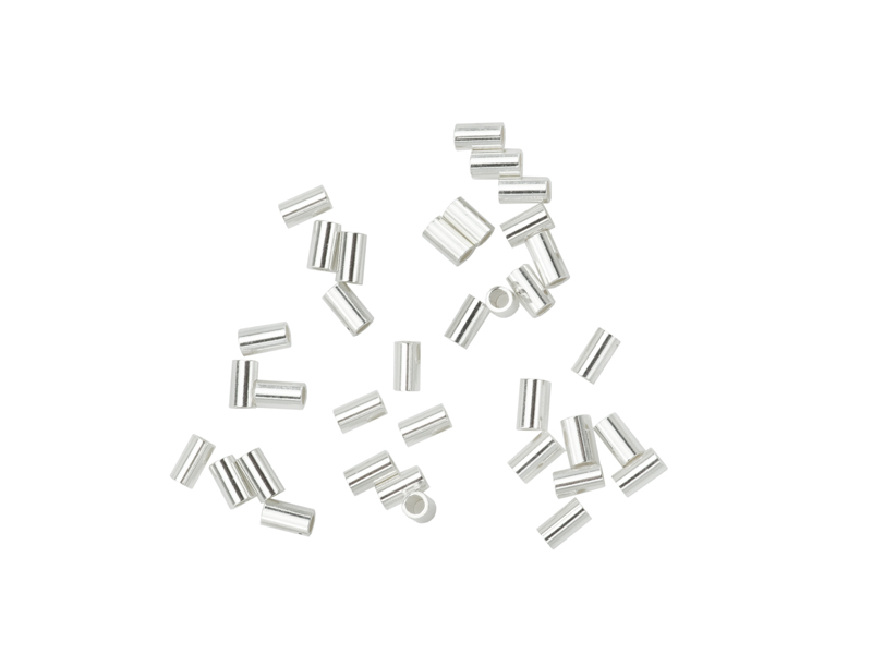 Sterling Silver Crimp 2mm x 1mm ~ Pack of 50