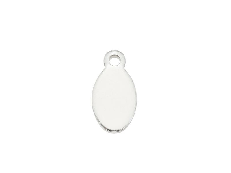Sterling Silver Oval Tag ~ Various Sizes