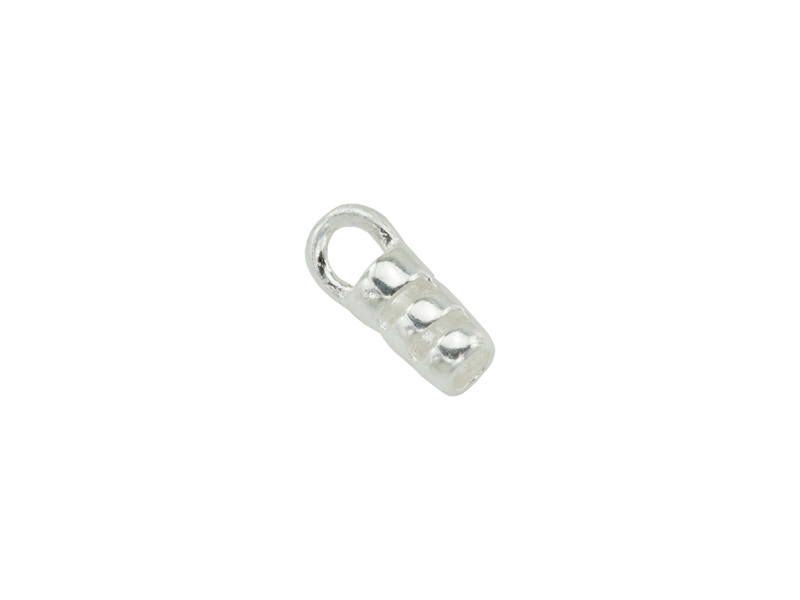 Sterling Silver Crimp End Cap 1.2mm ID
