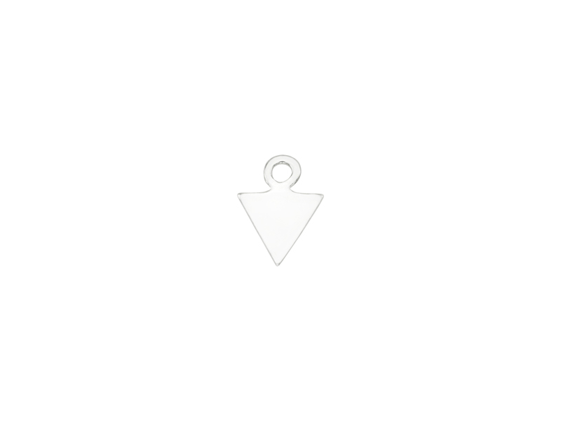 Sterling Silver Triangle Charm 8mm