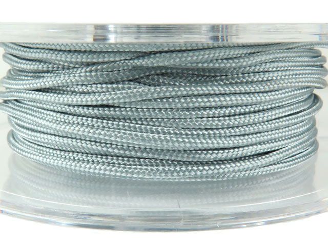 Griffin Braided Nylon Cord ~ 1.5mm ~ Light Grey ~ 10 metres