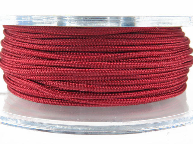 Griffin Braided Nylon Cord ~ 1.0mm ~ Garnet ~ 25 metres