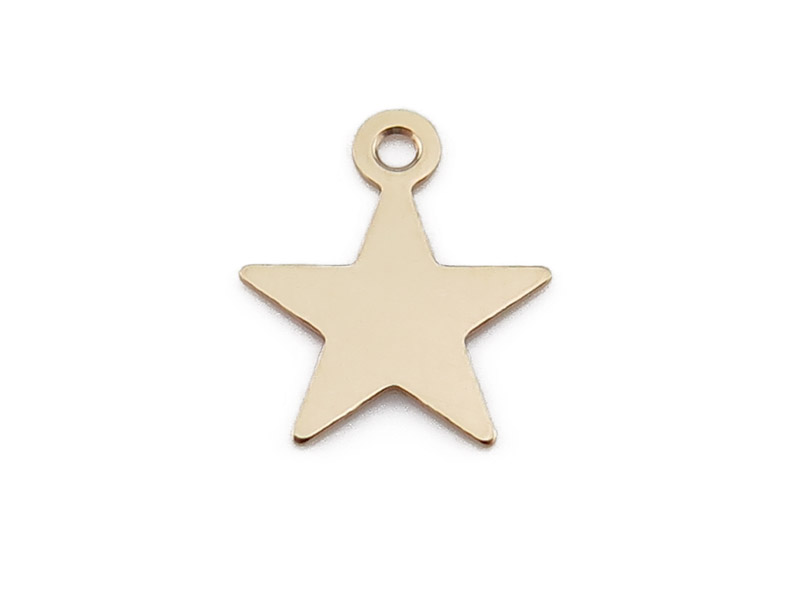 Gold Filled Star Charm 10mm